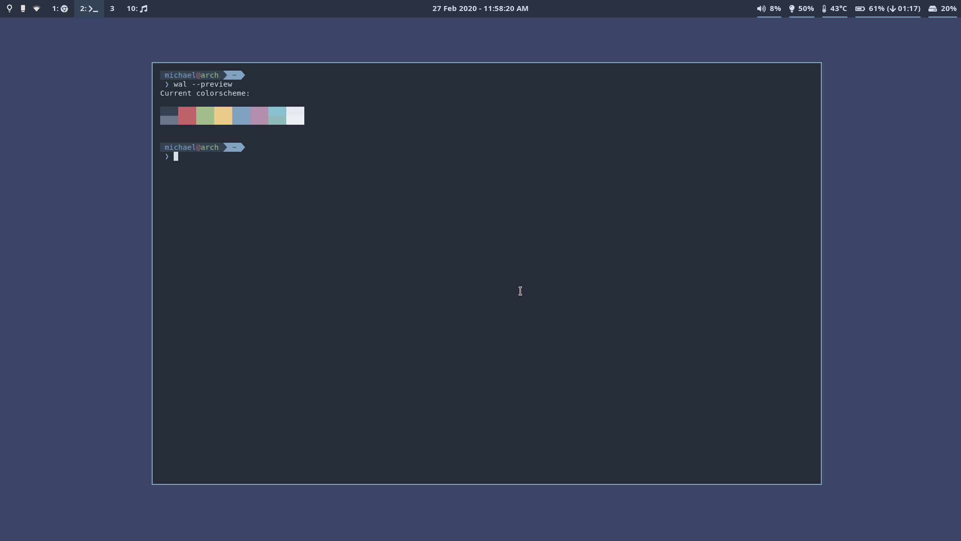 When using gradient, terminal colors are changed on exit. · Issue #336 ...