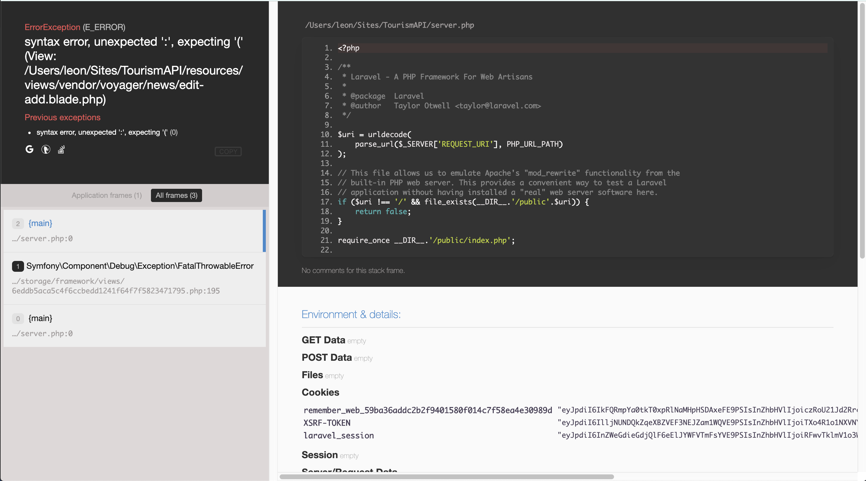 Syntax Error Unexpected Expecting Bug · Issue 4206 · Thedevdojovoyager · Github