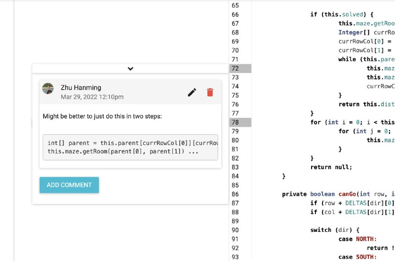 Code annotation layout · Issue #4522 · Coursemology/coursemology2 · GitHub