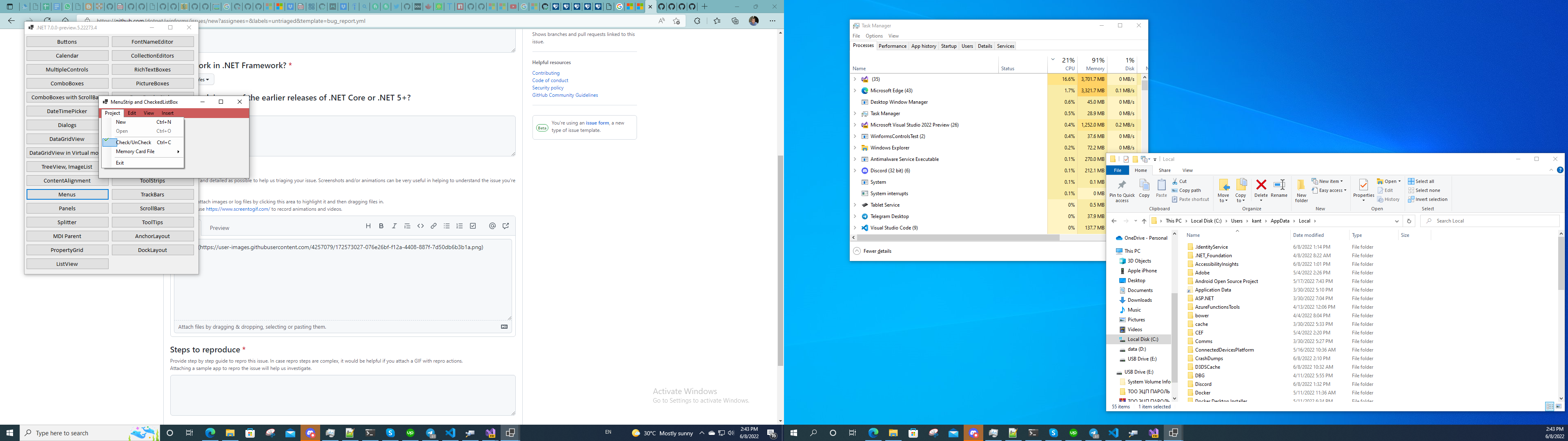 Icon misaligned in the Menustrip · Issue #7271 · dotnet/winforms · GitHub