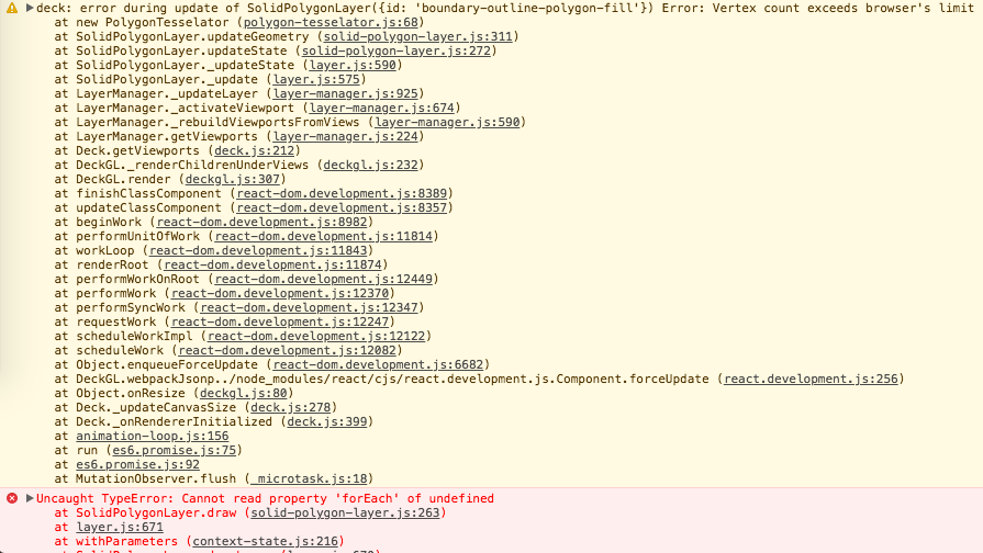PolygonLayer using too many vertexes? · Issue #1784 · visgl/deck.gl · GitHub