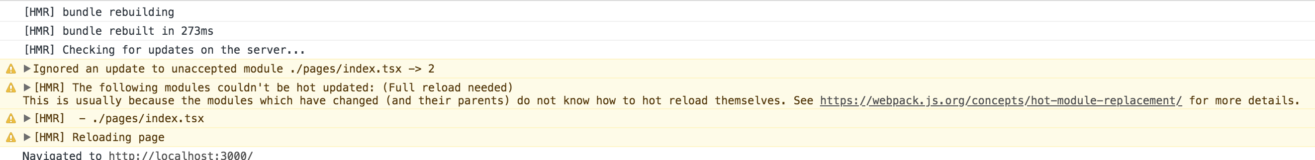 Hmr Broken For Tsx Pages In Next5 · Issue 3766 · Vercelnextjs · Github 
