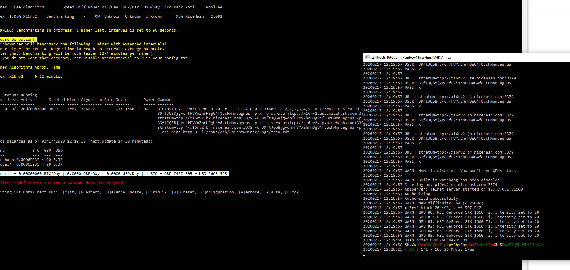 RBM in linux · Issue #872 · RainbowMiner/RainbowMiner · GitHub