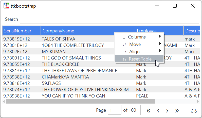 Miscellaneous bugs in Tableview · Issue #114 · israel-dryer ...