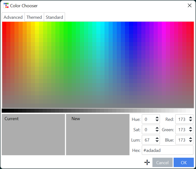 colorchooser intial color reflect on initial color codes · Issue #251 ...
