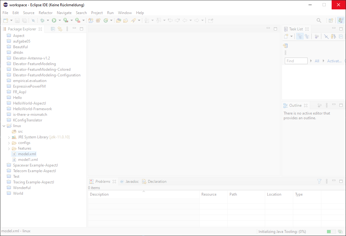 Large example feature models cannot be opened with recent FeatureIDE versions because of the ...
