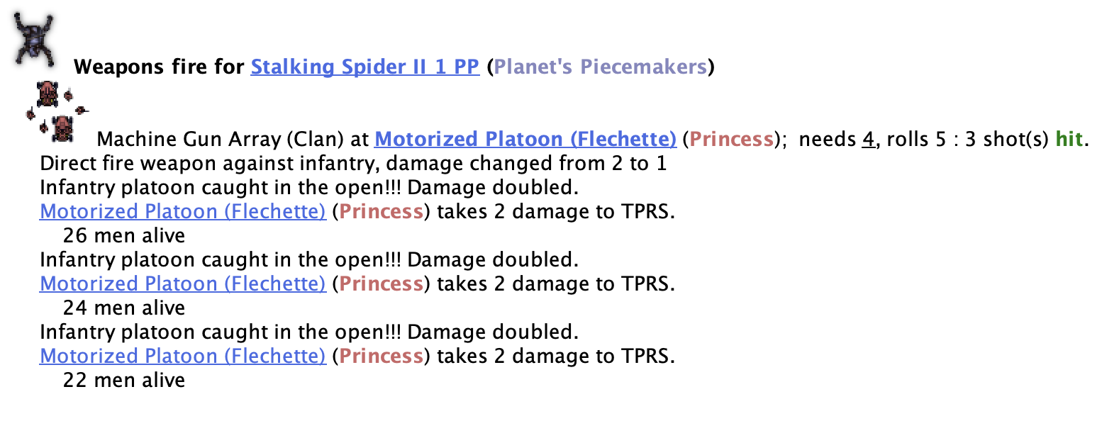 Machine gun arrays do not operate correctly against conventional ...