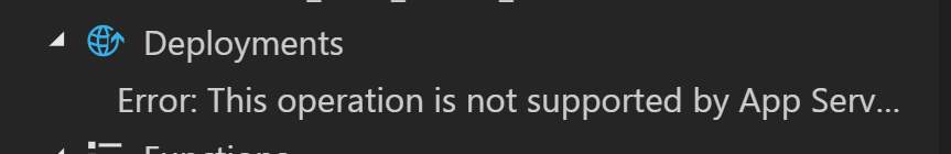 Support "Deployments" tree item for Linux Consumption · Issue #1046 · microsoft/vscode ...