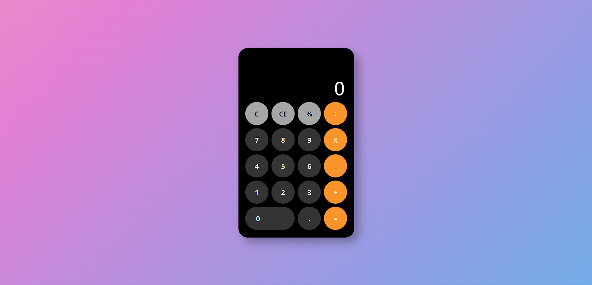GitHub - GabriellPrado/iOS-Calculator: Calculadora do iOS em HTML/JS