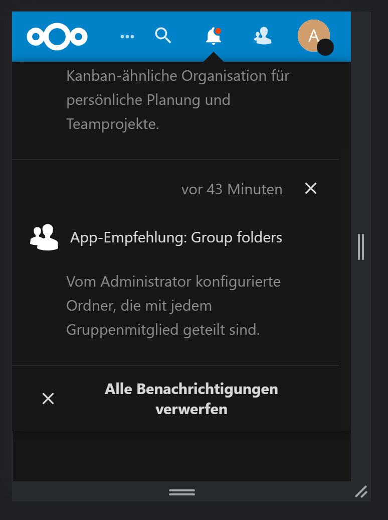 notifications scroller on bottom is too big · Issue #33841 · nextcloud ...