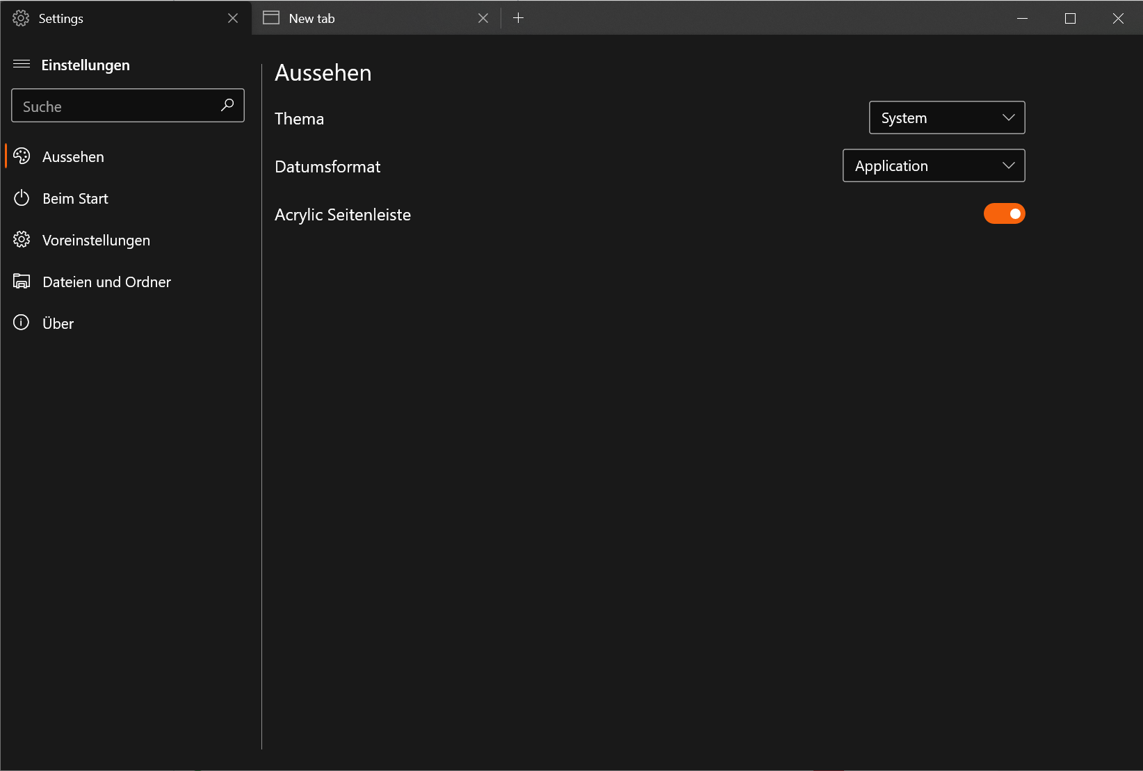 When The Settings Tab Is Opened The Tabs On The Top Are Shifting