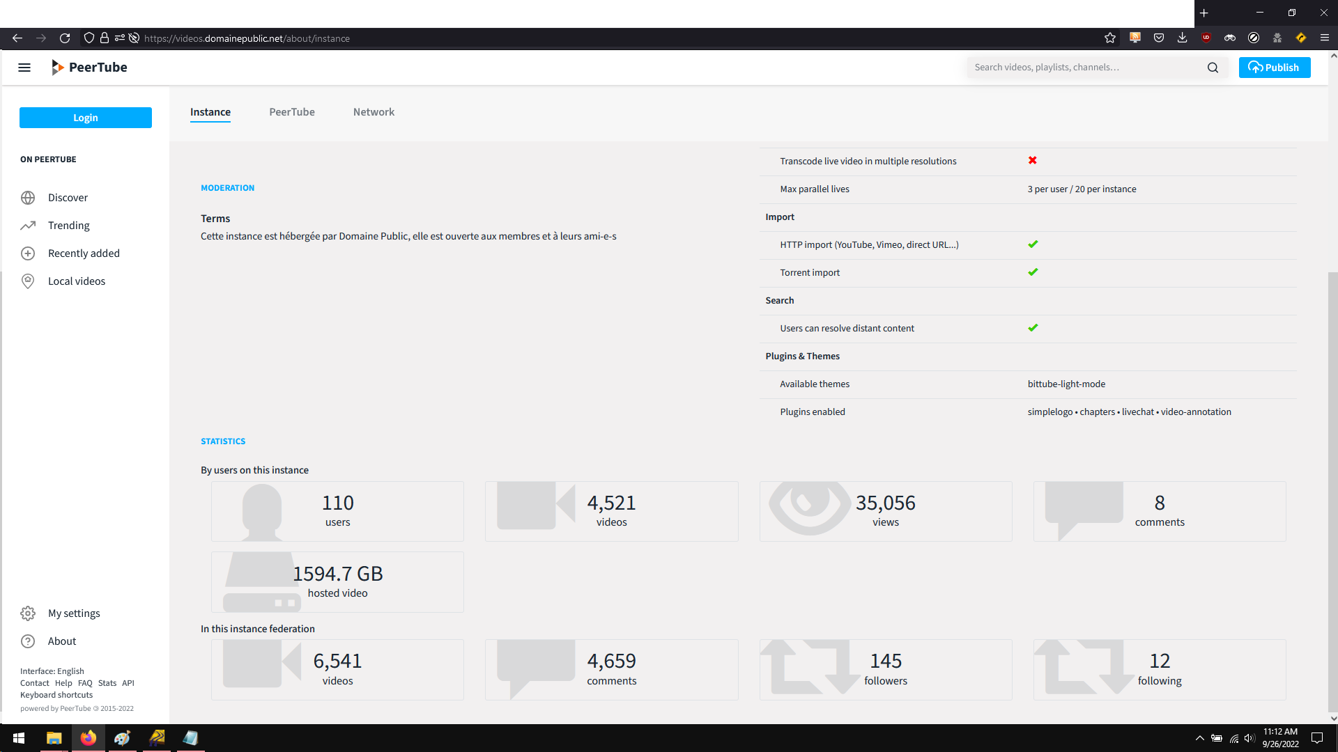 New layout issue on most pages · Issue #5298 · Chocobozzz/PeerTube · GitHub