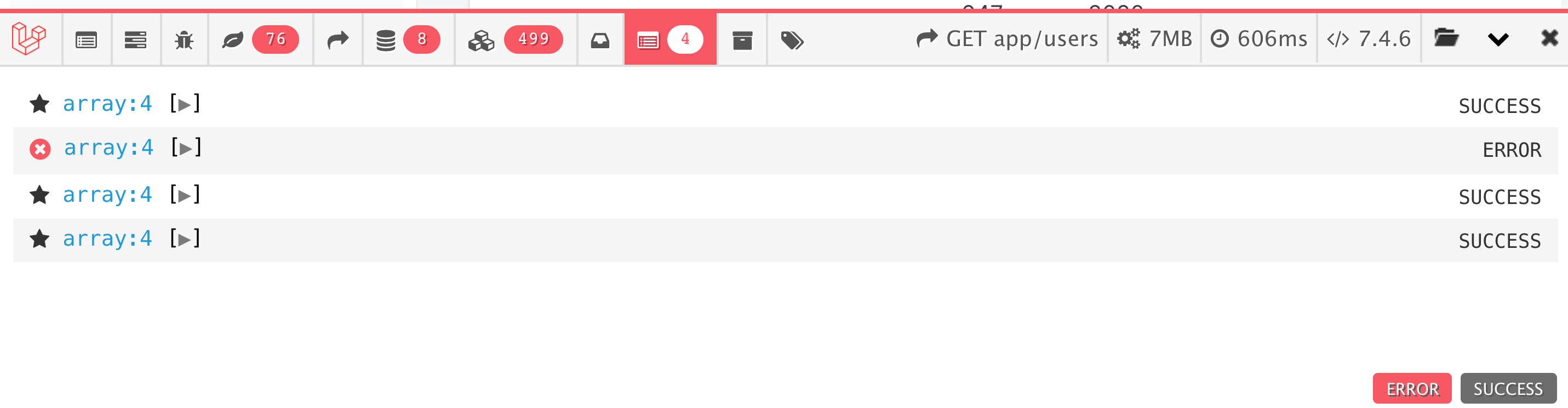 Gate Tab: false marked as error · Issue #1048 · barryvdh/laravel-debugbar · GitHub