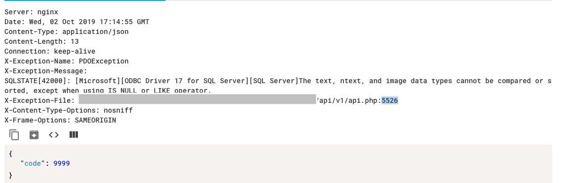 Error 502 Bad Gateway when I try to query table in SQL Server and server nginx · Issue #580 ...