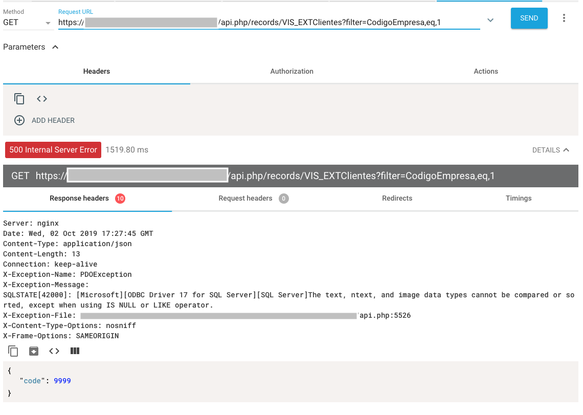 Error 502 Bad Gateway when I try to query table in SQL Server and server nginx · Issue #580 ...