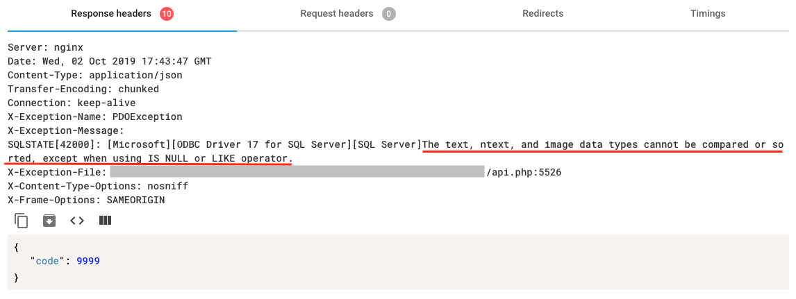 Error 502 Bad Gateway when I try to query table in SQL Server and server nginx · Issue #580 ...