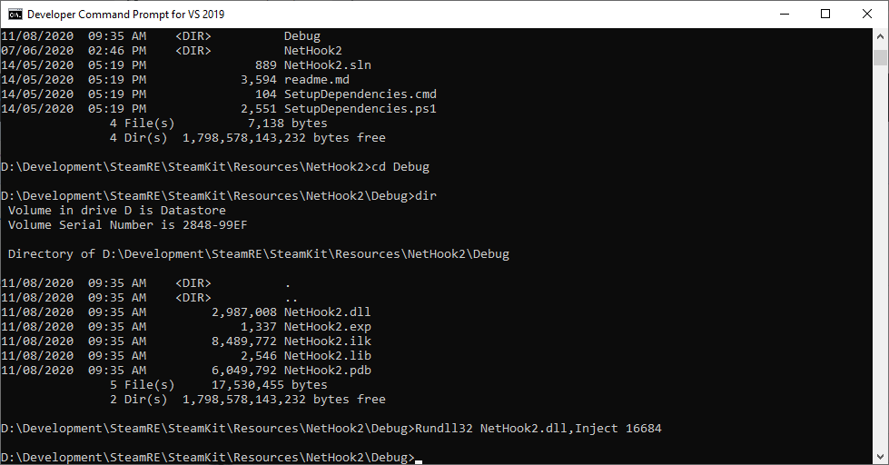 NetHook2 doesn't do anything · Issue #907 · SteamRE/SteamKit · GitHub