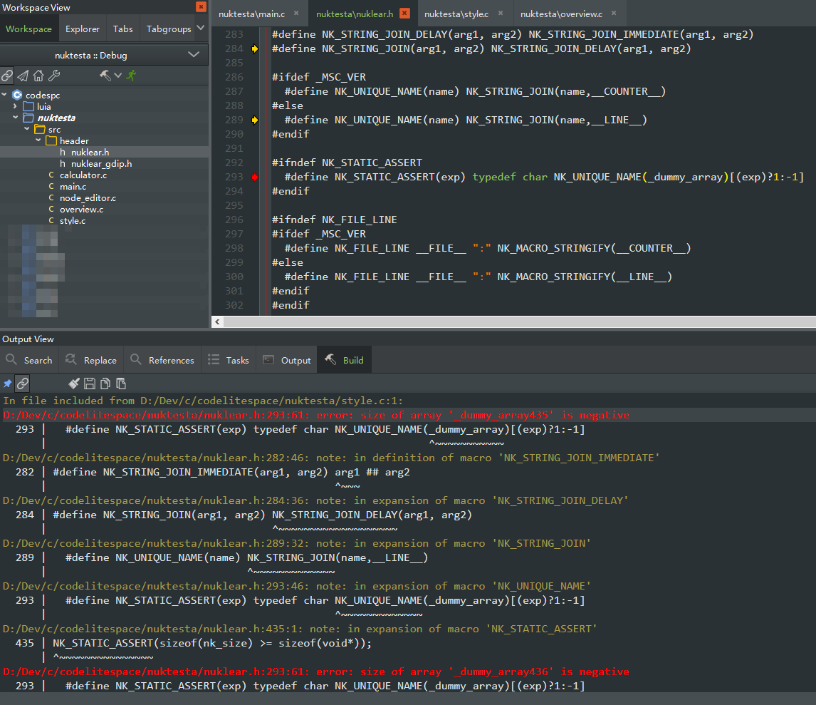 "size of array '_dummy_array436' is negative " In the example of gdip error occurred · Issue ...