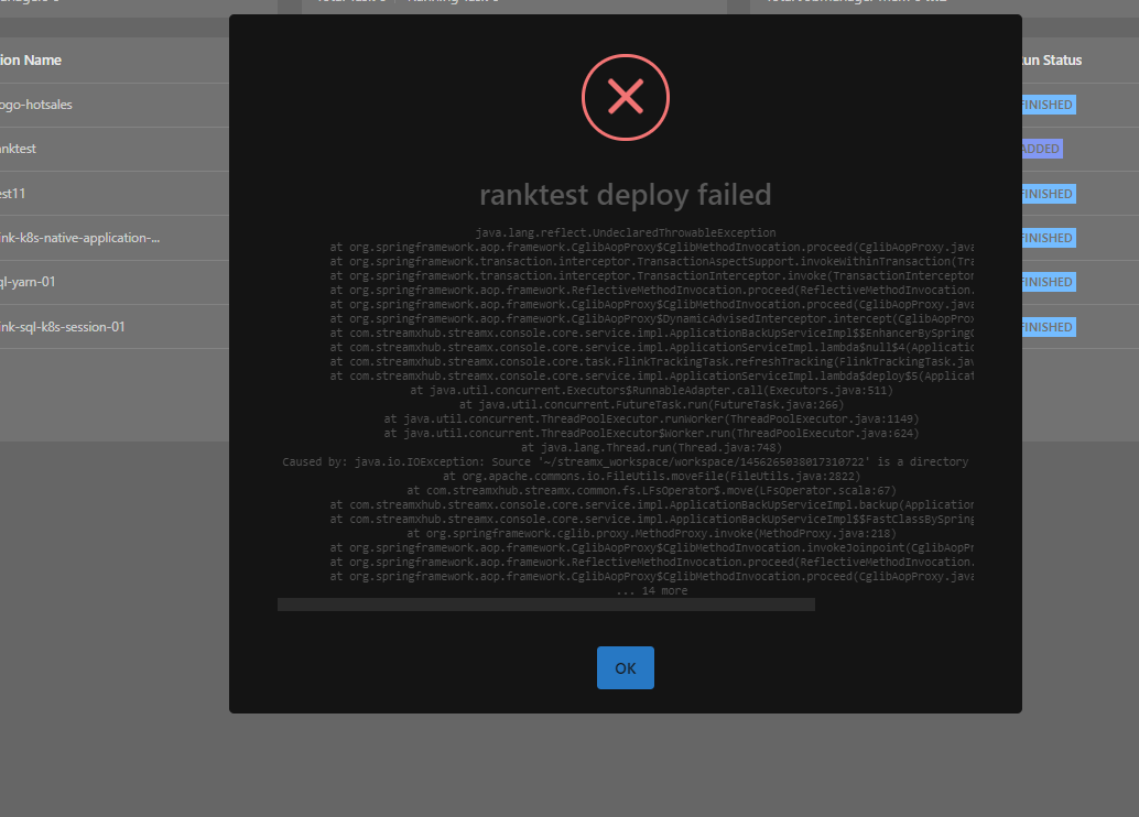 custom code : k8s : Launch Application : move Directory fail · Issue #404 · apache/streampark ...