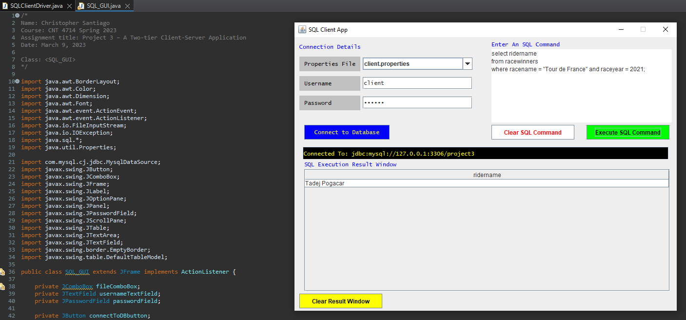 GitHub - CRSantiago/Client-Server-MySQL-Application