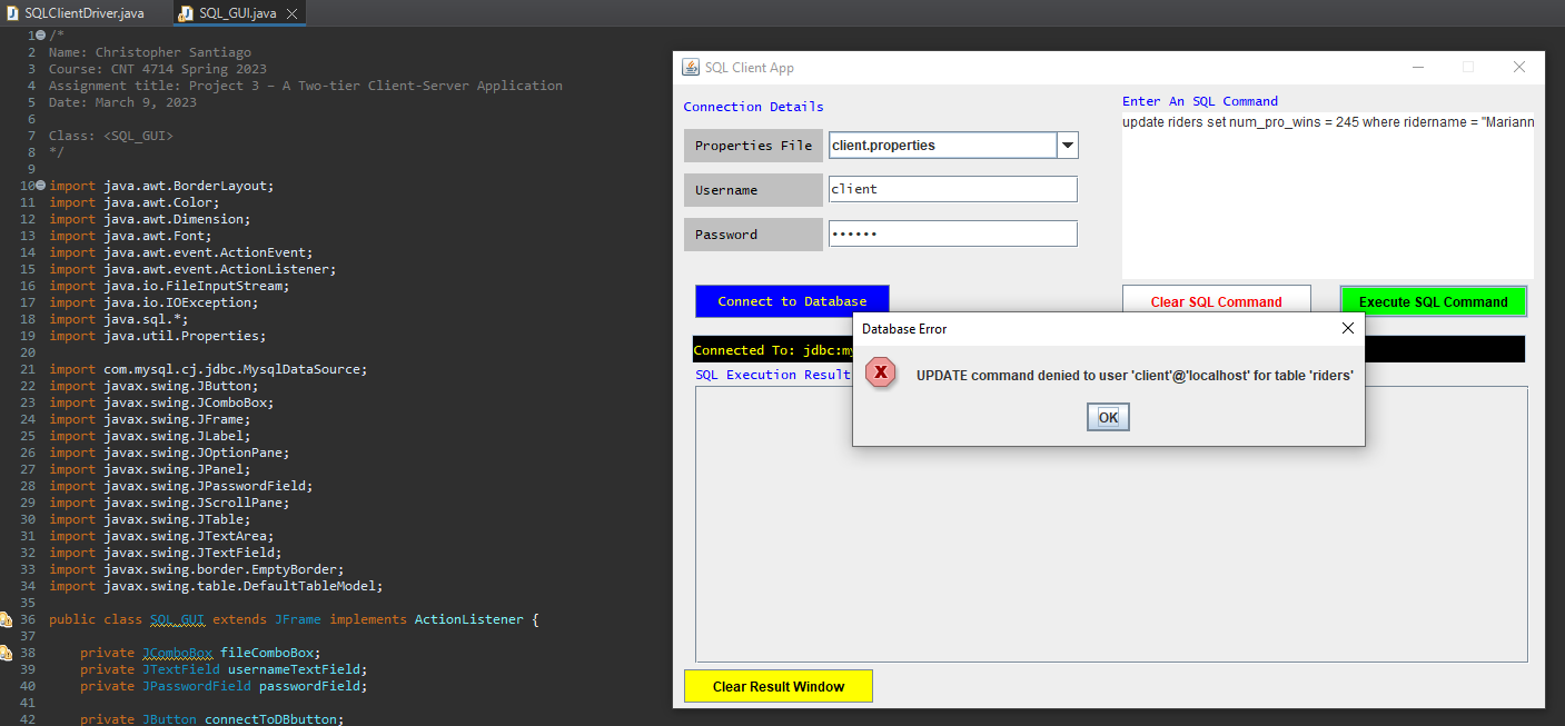 GitHub - CRSantiago/Client-Server-MySQL-Application