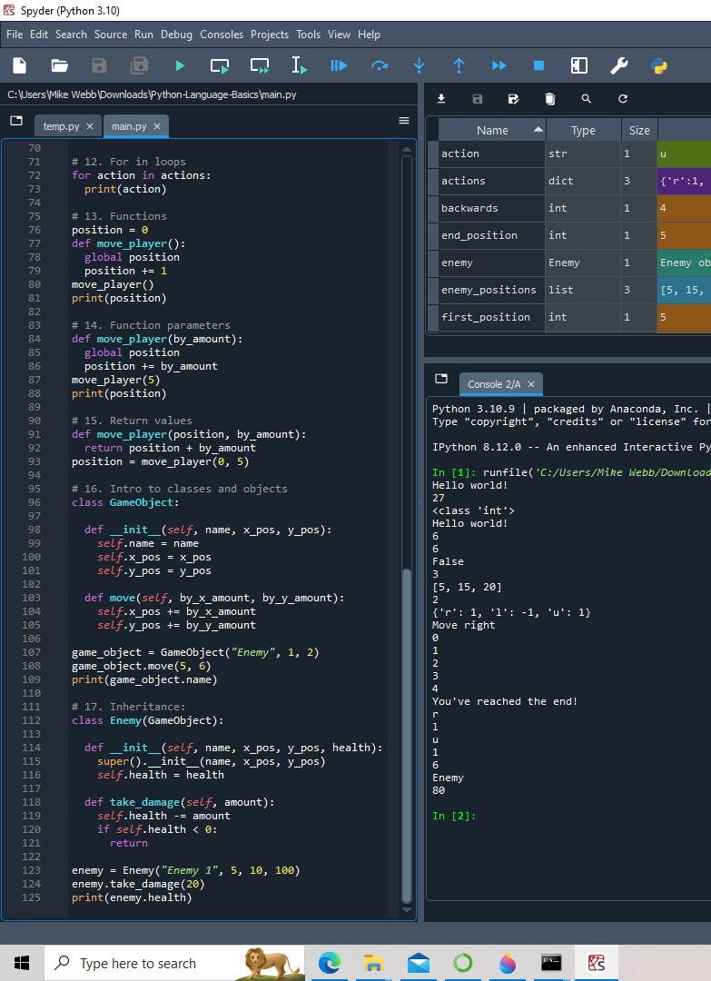 Github Mikedweb Intro To Object Oriented Programs Store Simple Data Values With Variables