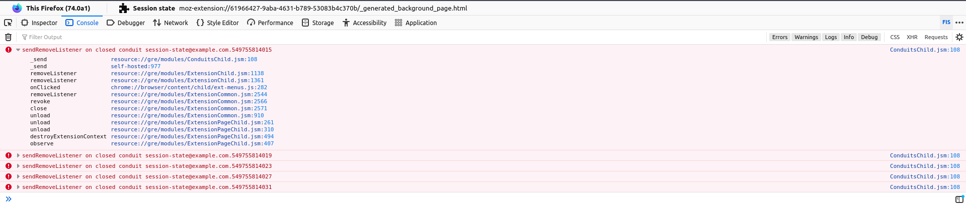 session state WebExtension is not loading into the browser · Issue #452 · mdn/webextensions ...