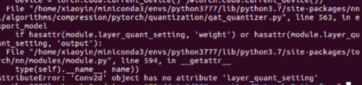 Attributeerror Conv2d Object Has No Attribute Layerquantsetting · Issue 5204 · Microsoft 9635