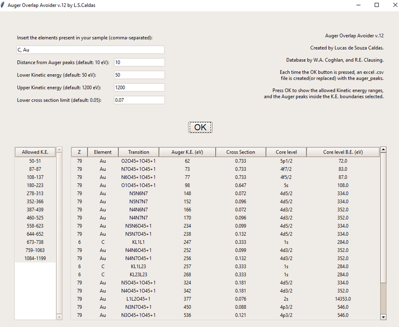 GitHub - lscaldas/auger-overlap-avoider: Software to determine the kinetic energies that you can ...