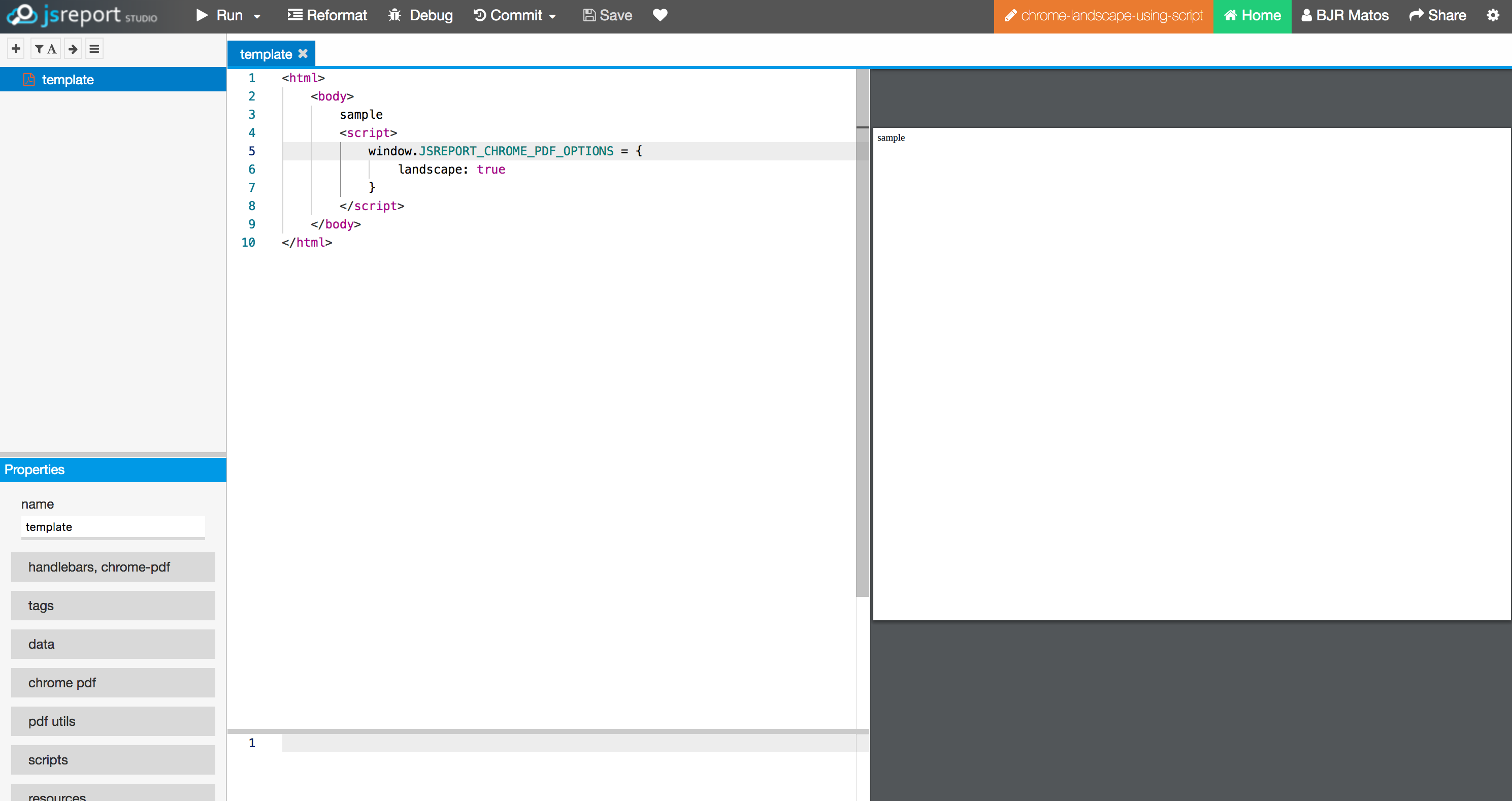 chrome-pdf documentation for landscape · Issue #24 · jsreport/docs · GitHub