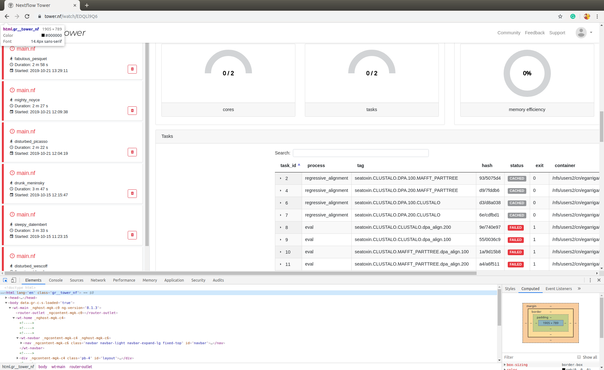 Problem with the visualization · Issue #182 · seqeralabs/nf-tower · GitHub