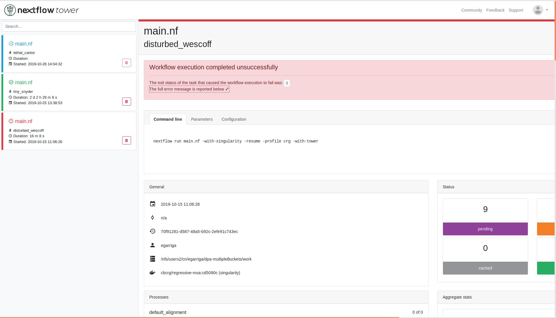 Problem with the visualization · Issue #182 · seqeralabs/nf-tower · GitHub