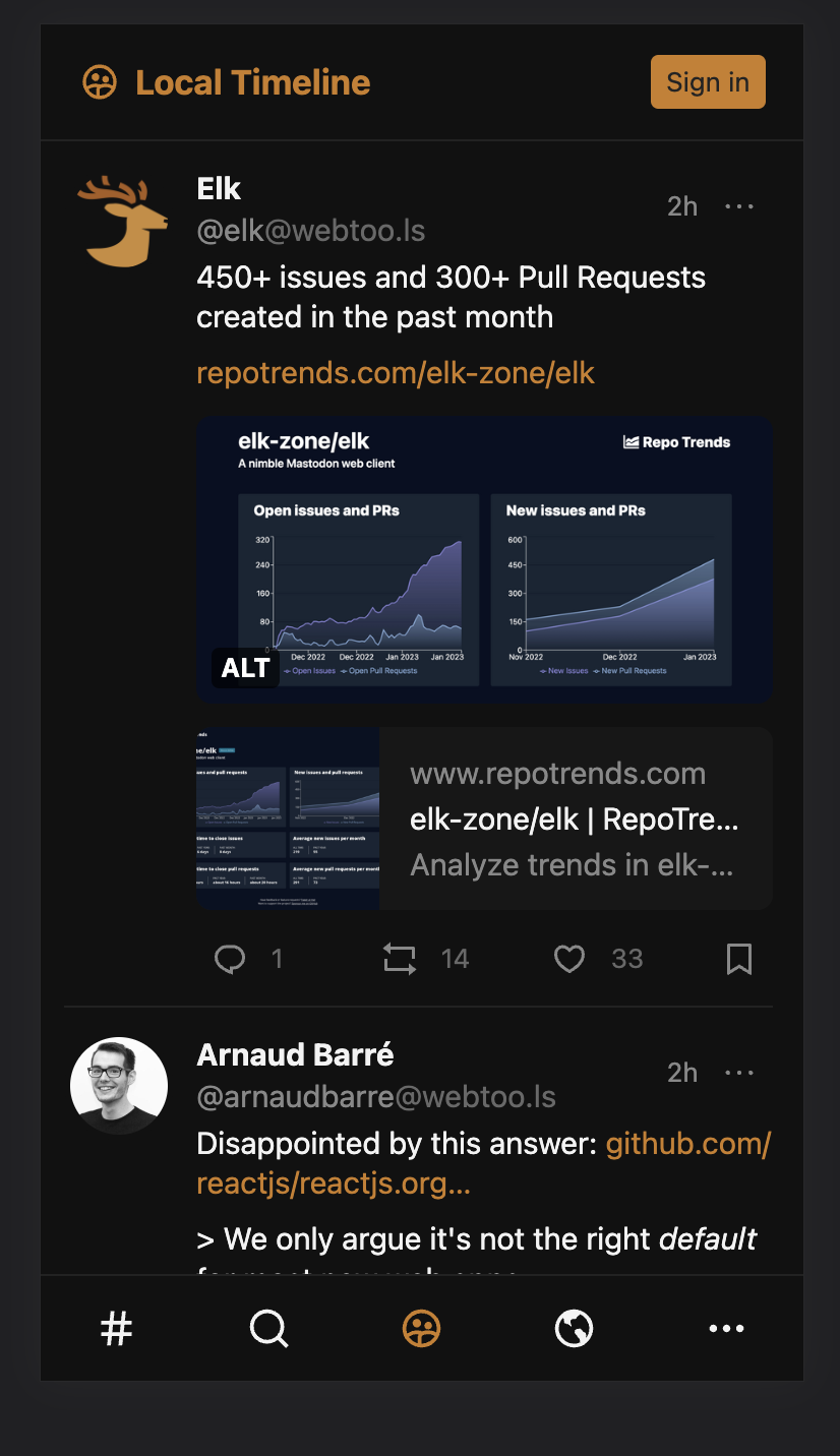 It's not clear how to sign in · Issue #997 · elk-zone/elk · GitHub