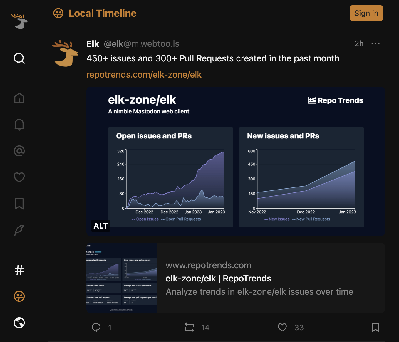 It's not clear how to sign in · Issue #997 · elk-zone/elk · GitHub