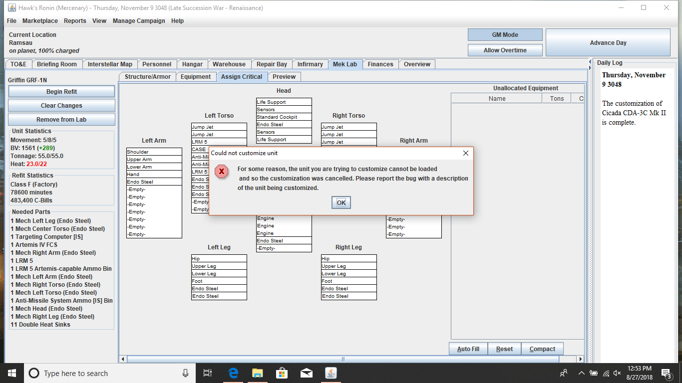 MekHQ custom in the meklab? · Issue #900 · MegaMek/mekhq · GitHub