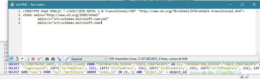 No longer able to edit or copy more than 256 characters of text · Issue #1670 · HeidiSQL ...