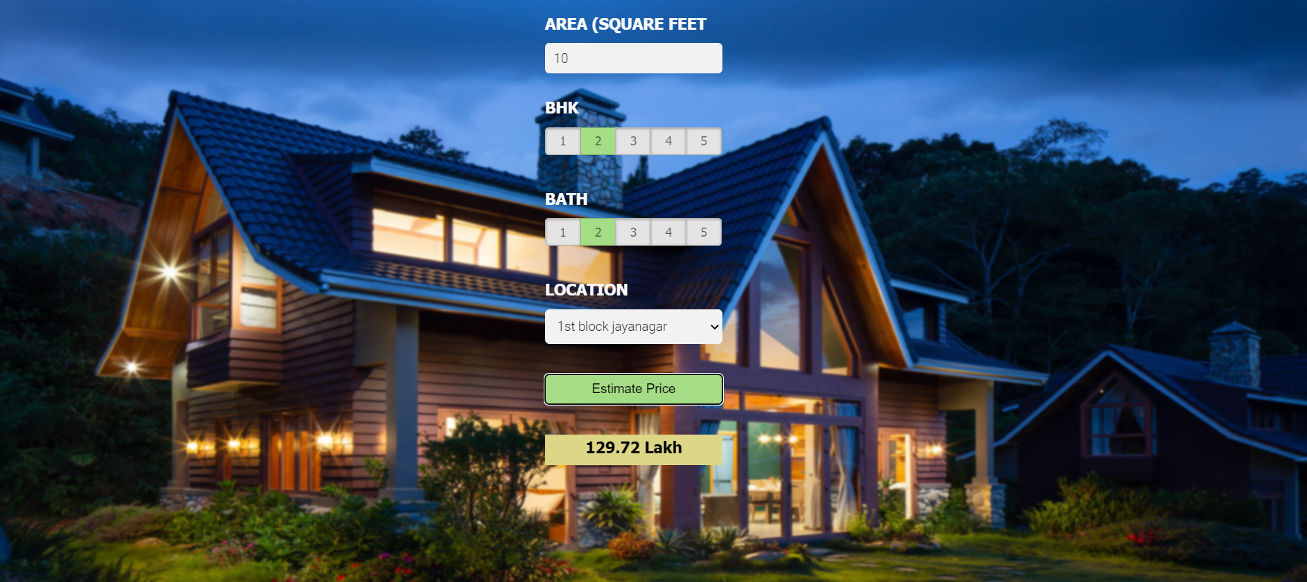 GitHub - sumithskk/Banglore-House-Price-Prediction