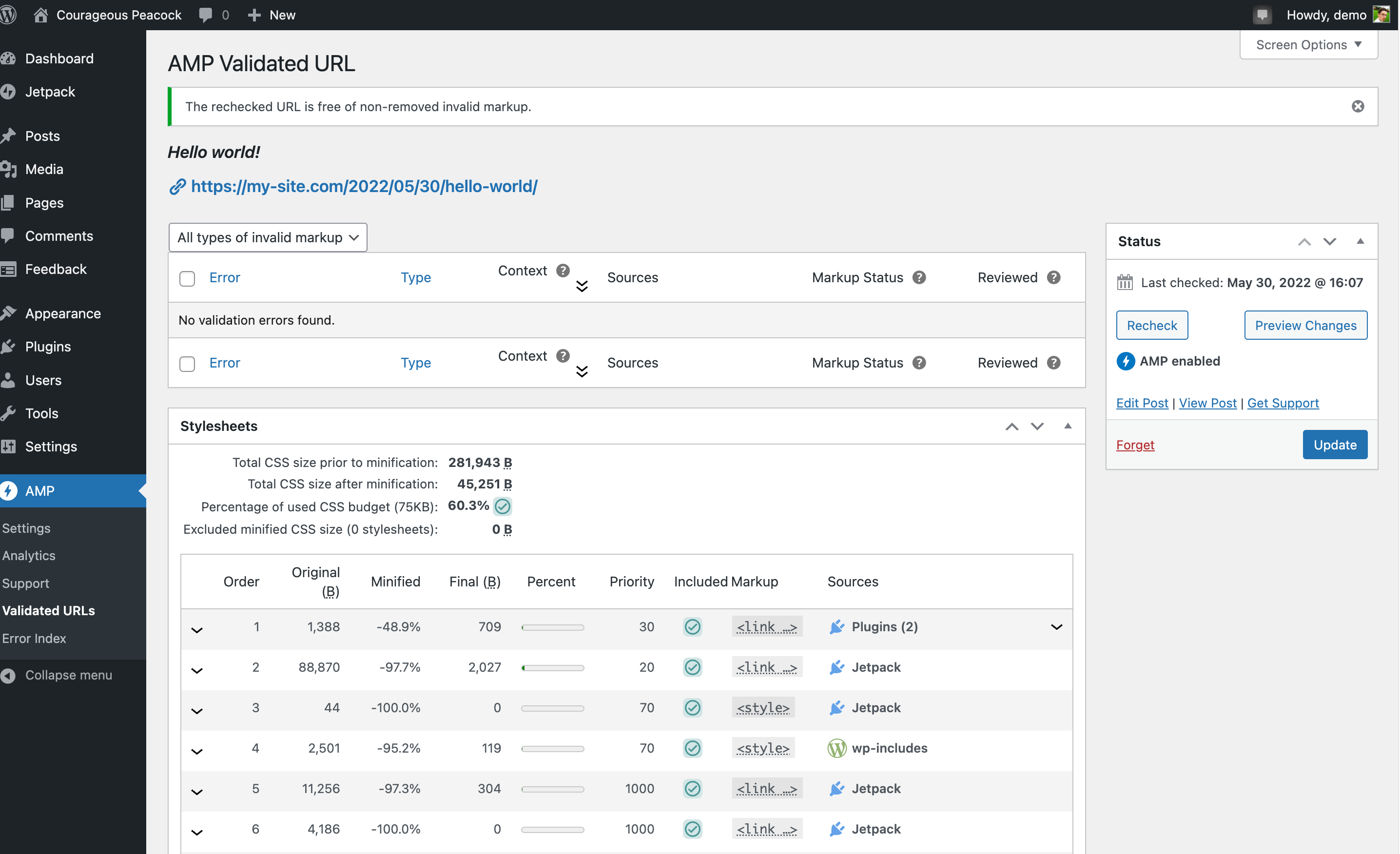 Installing The Jetpack Plugin Causes An Amp Error · Issue 24551 · Automatticjetpack · Github 9766
