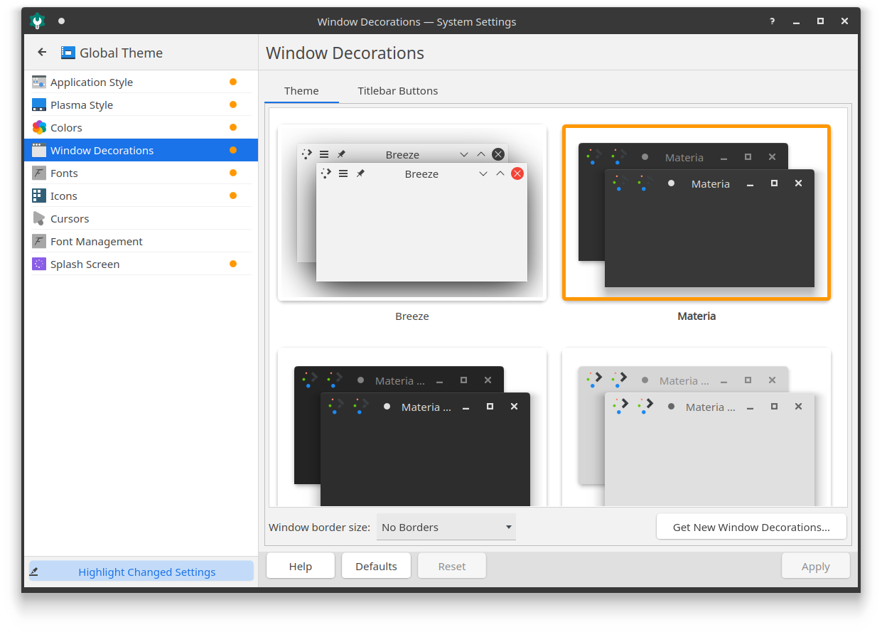 Huge borders for Materia Dark window decoration · Issue #104 · PapirusDevelopmentTeam/materia ...