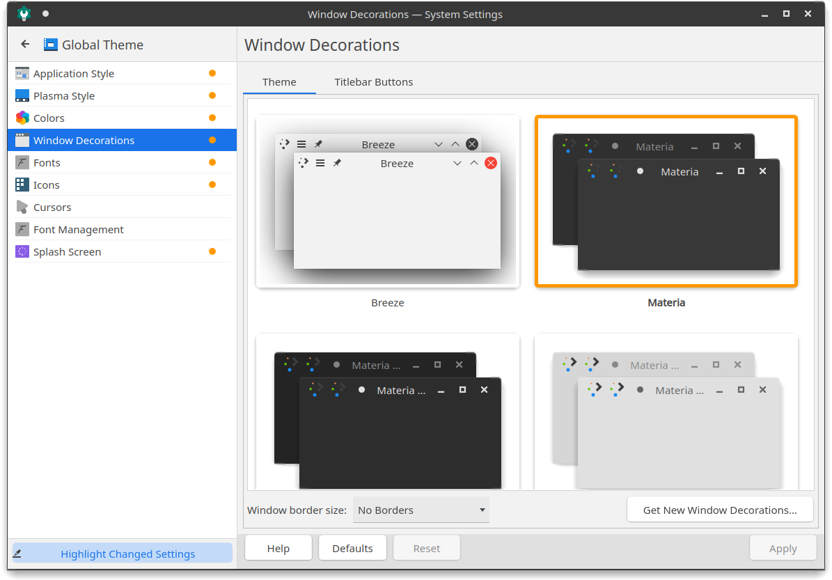 Huge borders for Materia Dark window decoration · Issue #104 · PapirusDevelopmentTeam/materia ...