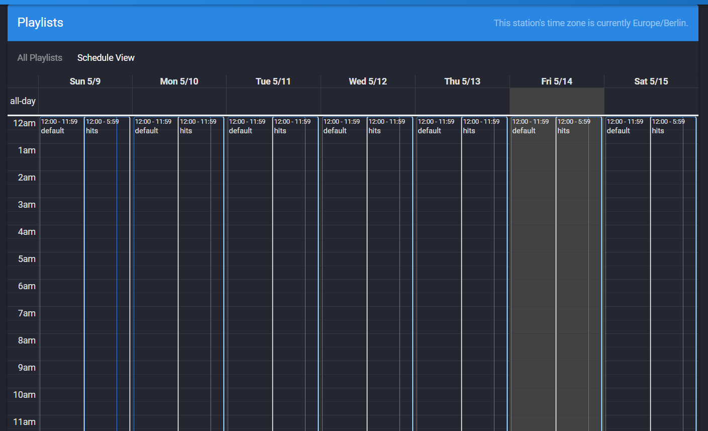 New scheduling-style? · Issue #4169 · AzuraCast/AzuraCast · GitHub