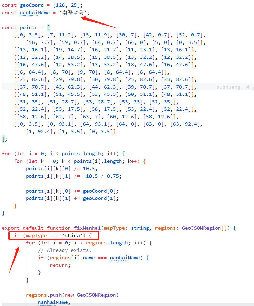 Bug 中国 南海诸岛 边界九段线问题 · Issue 17550 · Apacheecharts · Github 