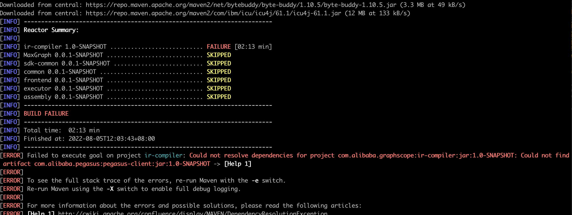 [BUG] `make gie` failed · Issue #1934 · alibaba/GraphScope · GitHub