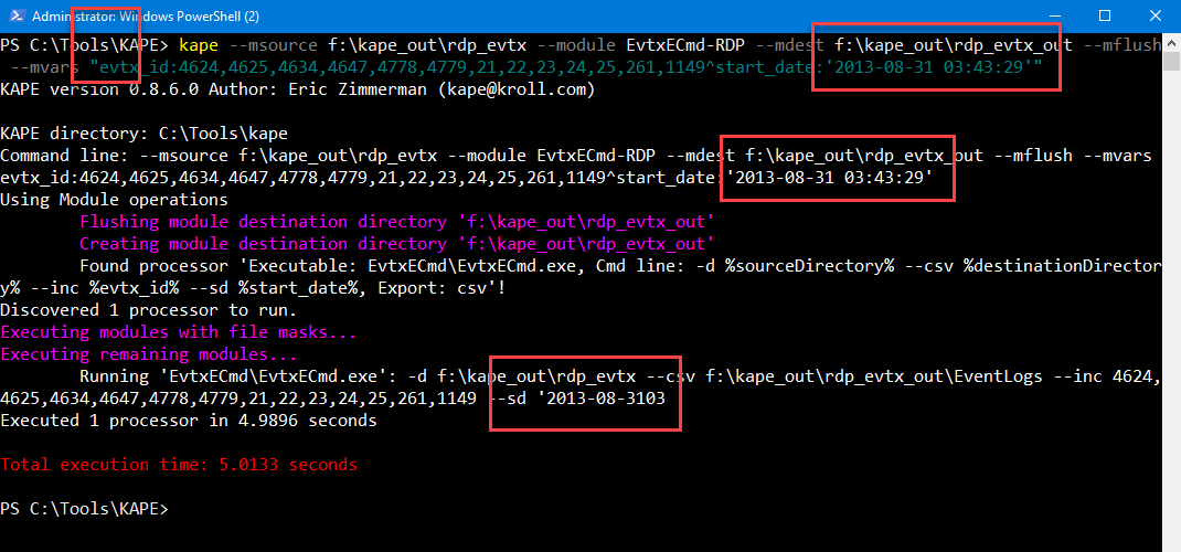 Have difficulty getting a module to work with --mvars · Issue #104 · EricZimmerman/KapeFiles ...