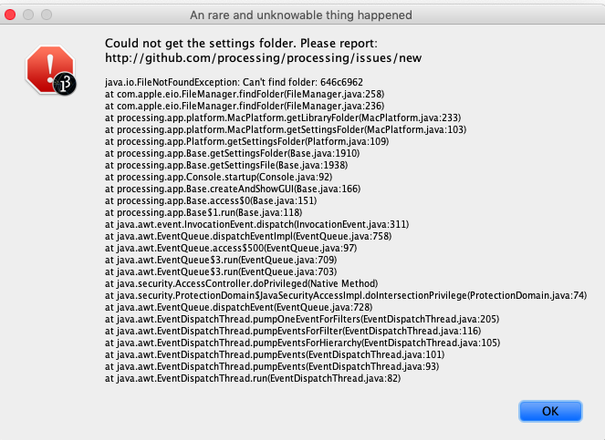 Processing won't start · Issue #5859 · processing/processing · GitHub