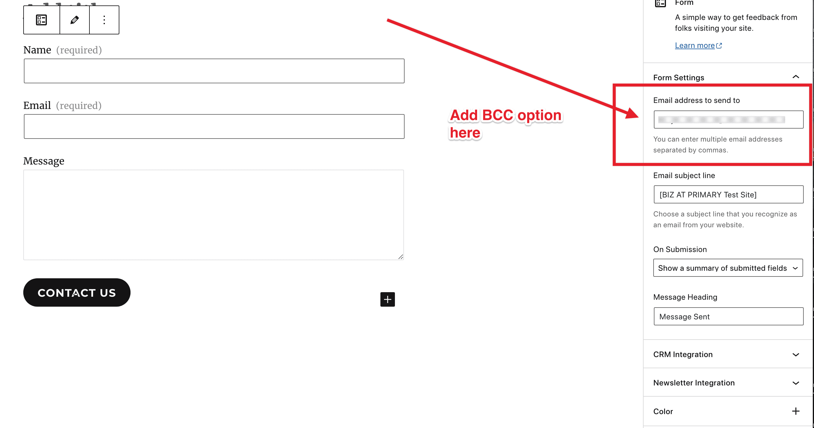 Contact Form: add bcc option · Issue #631 · Automattic/jetpack · GitHub