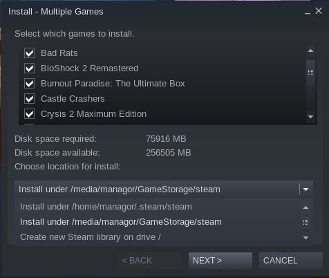 Unable to set game storage when installing multiple games · Issue #6273 ...