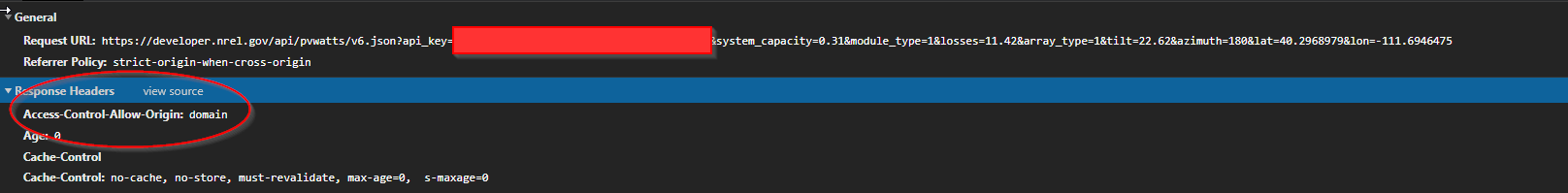 Pvwatts Access-Control-Allow-Origin header is possibly wrong. · Issue #190 · NREL/developer.nrel ...