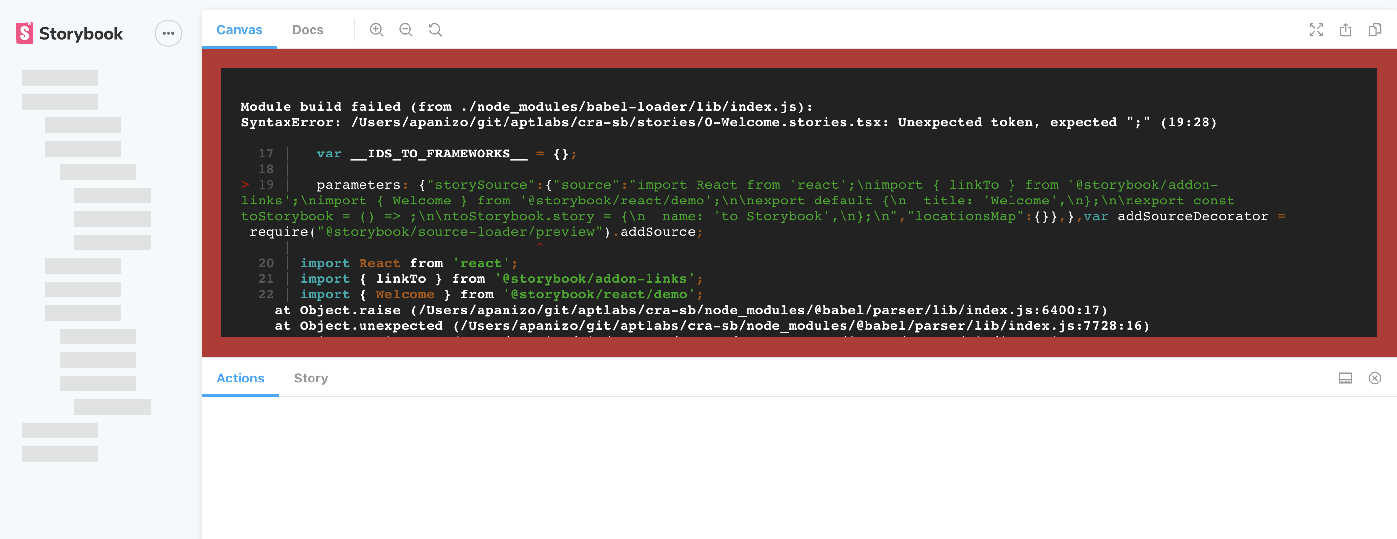 Storybook Docs Not Able To Write Csf Stories In Mdx In Gatsby