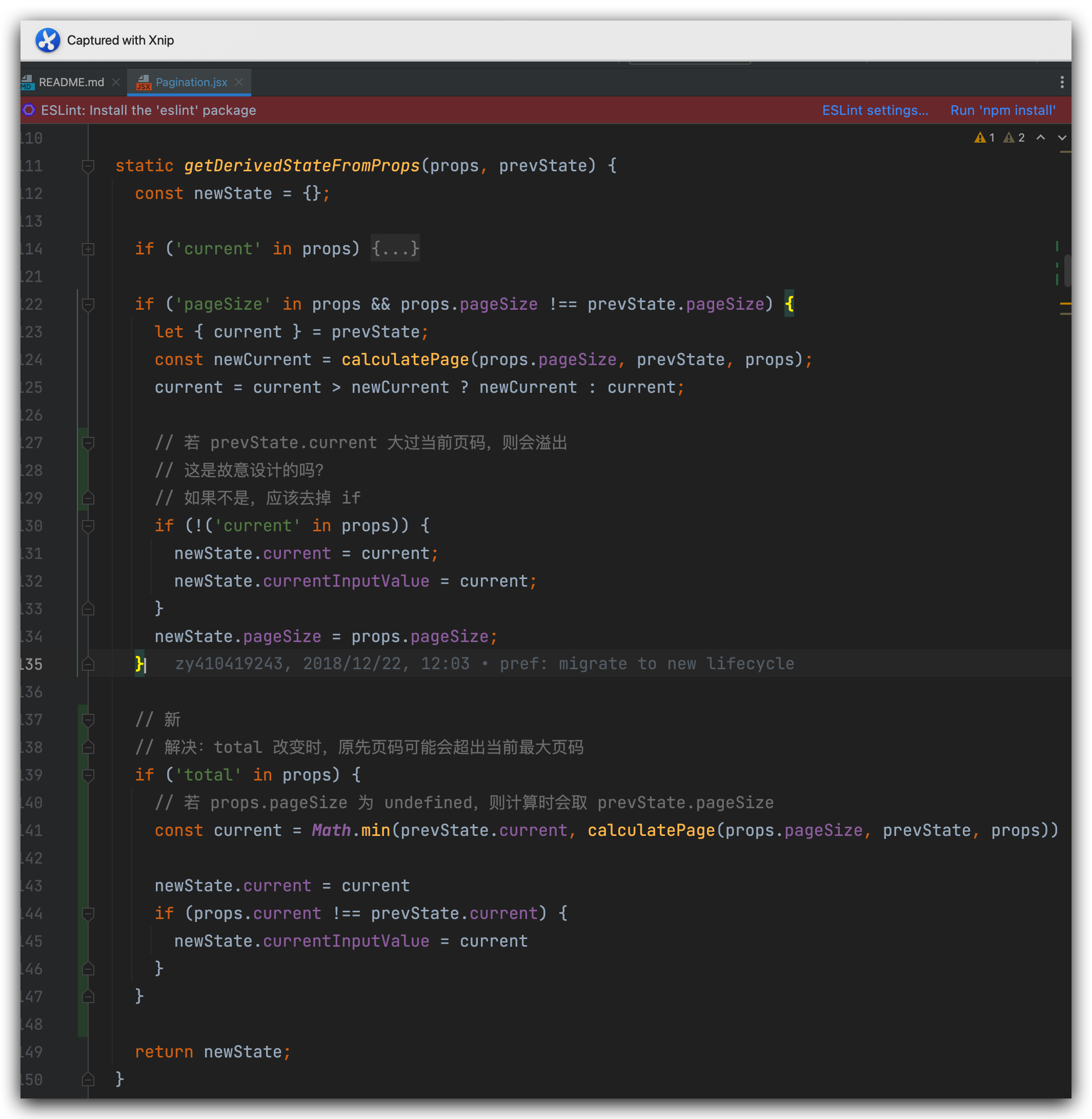 The current will be reassigned in constructor() taking the smallest of the current and page max ...